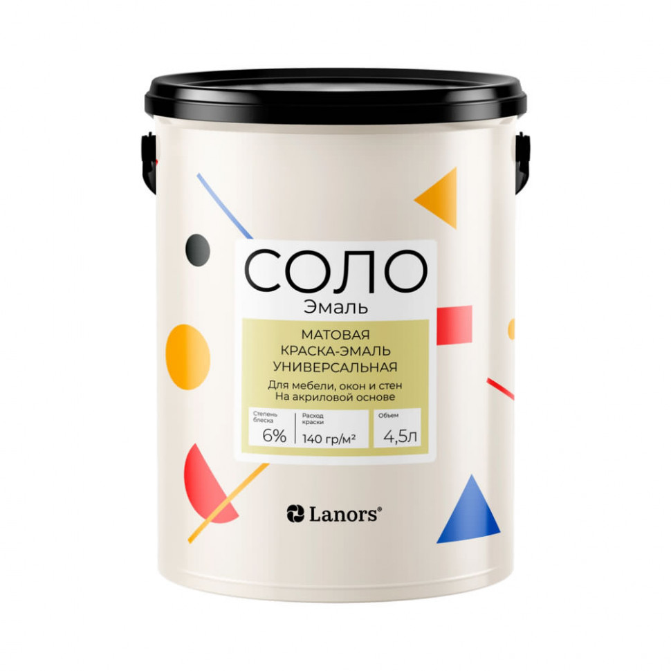Интерьерная краска Lanors Соло «Эмаль», Матовая: купить в Москве по выгодной цене | «Lanors»